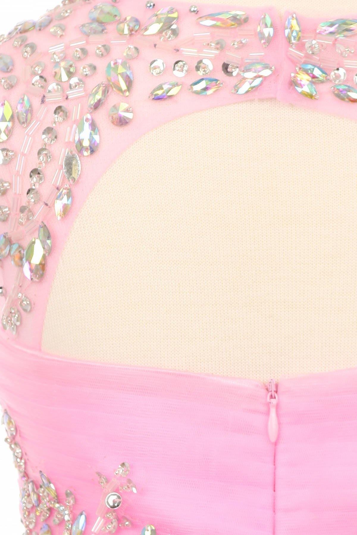 Teal Sleeveless Flower Girl Dress with Rhinestone Bodice for $103.99 ...