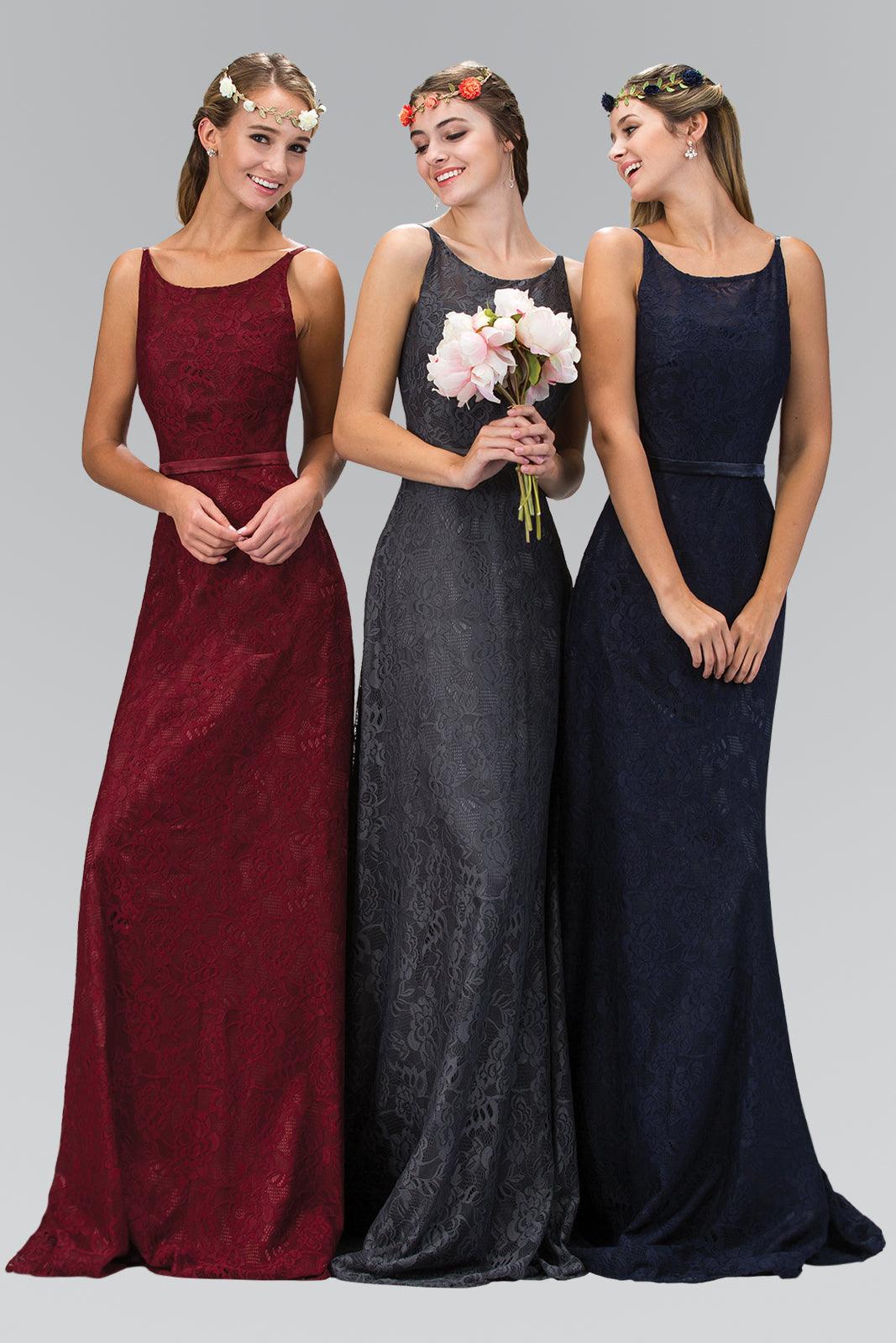 Charcoal Sleeveless Lace Open Back Prom Dress Formal for $112.99 – The ...