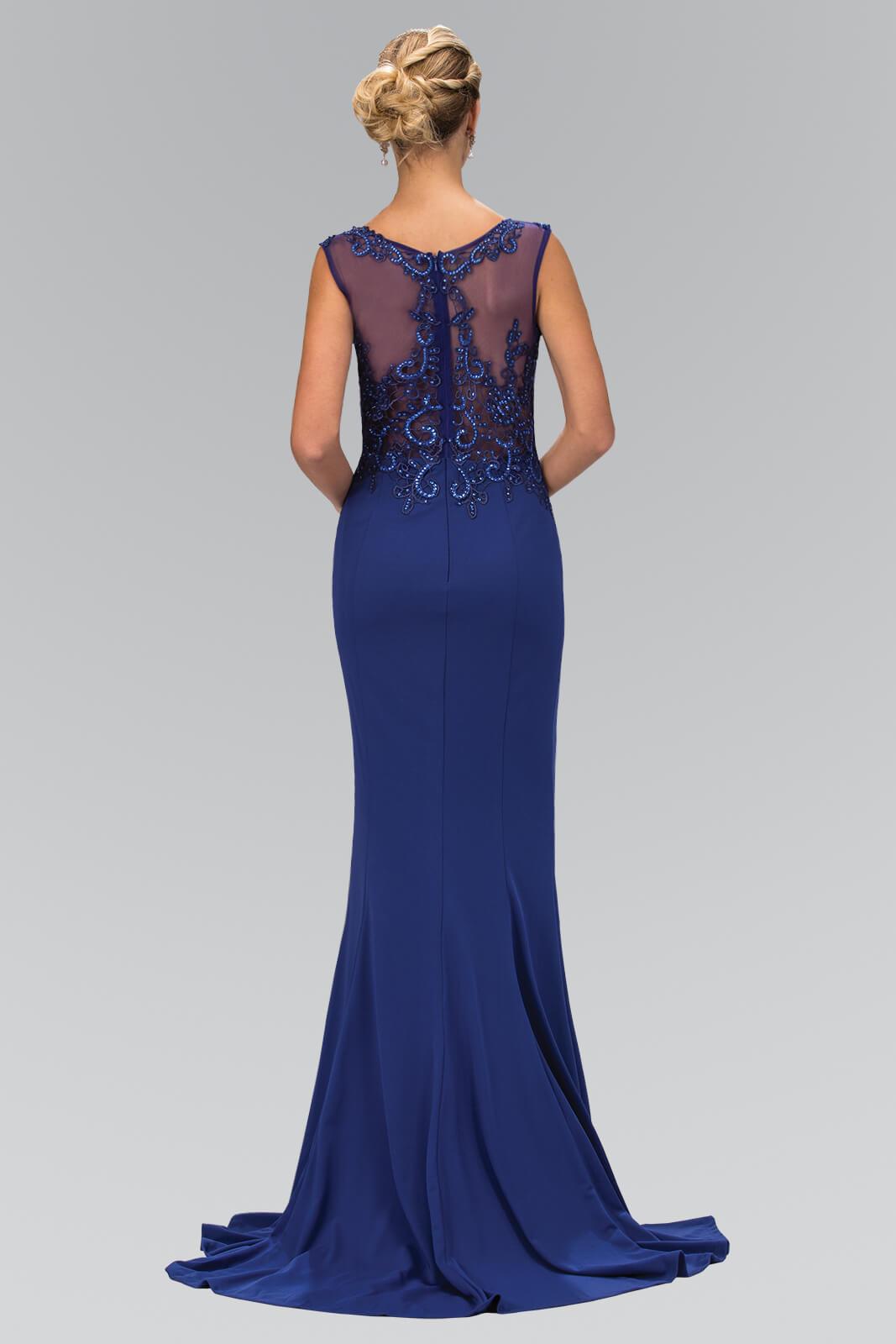 Purple Sleeveless Rome Jersey Long Prom Dress Formal for $204.99 – The ...