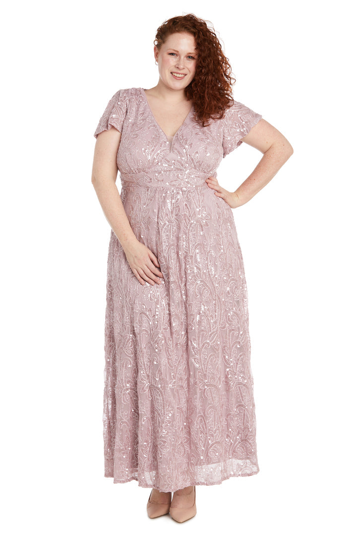 Rose Randm Richards 1041w Long Formal Plus Size Mother Of The Bride Dress