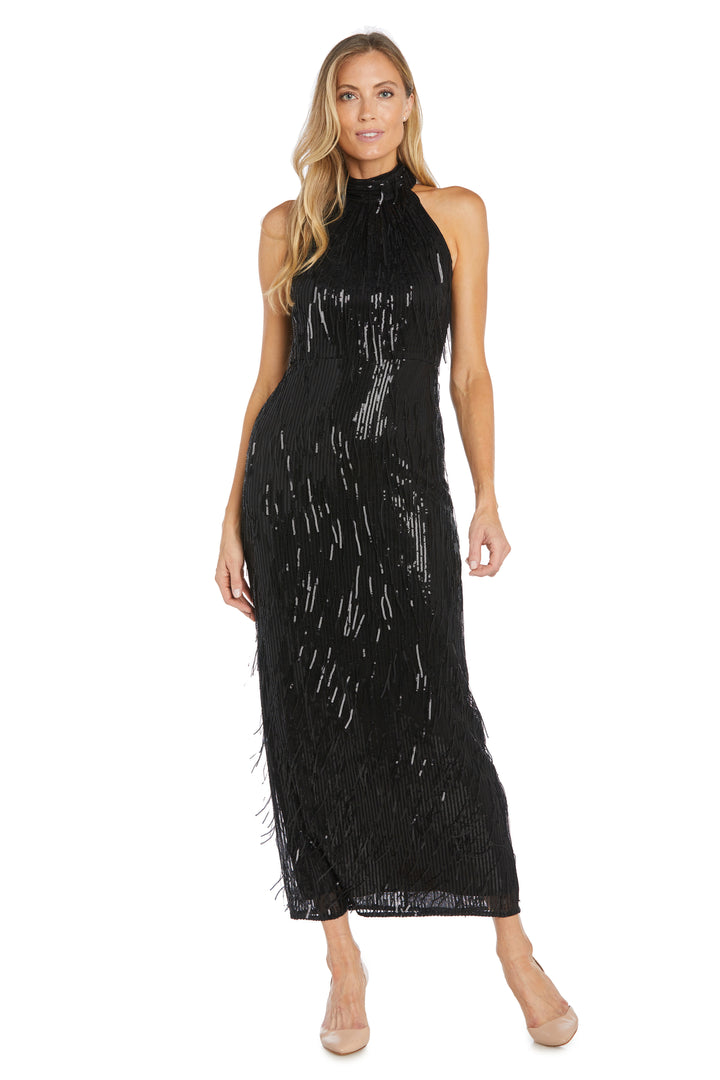 Black R&M Richards 1653 Long Formal Sequin Evening Dress for $119.0 ...