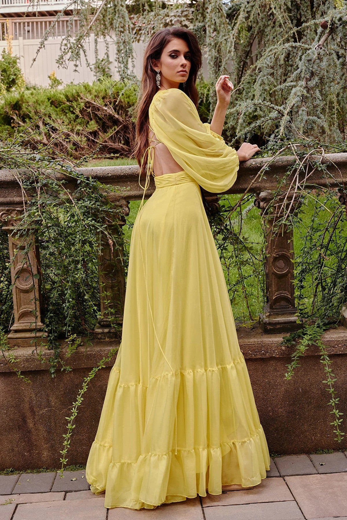 Jovani 23325 Long Sleeve Maxi Formal Dress for $620.0 – The Dress Outlet
