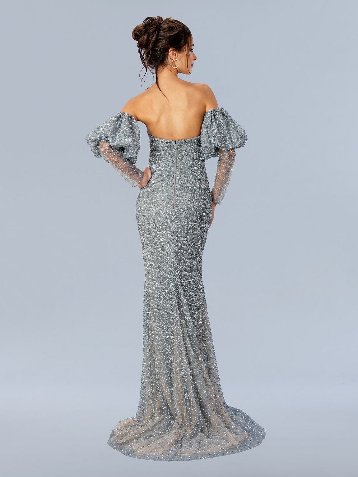 Stella Couture 24330 Long Formal Detachable Sleeve Prom Dress for $529. ...