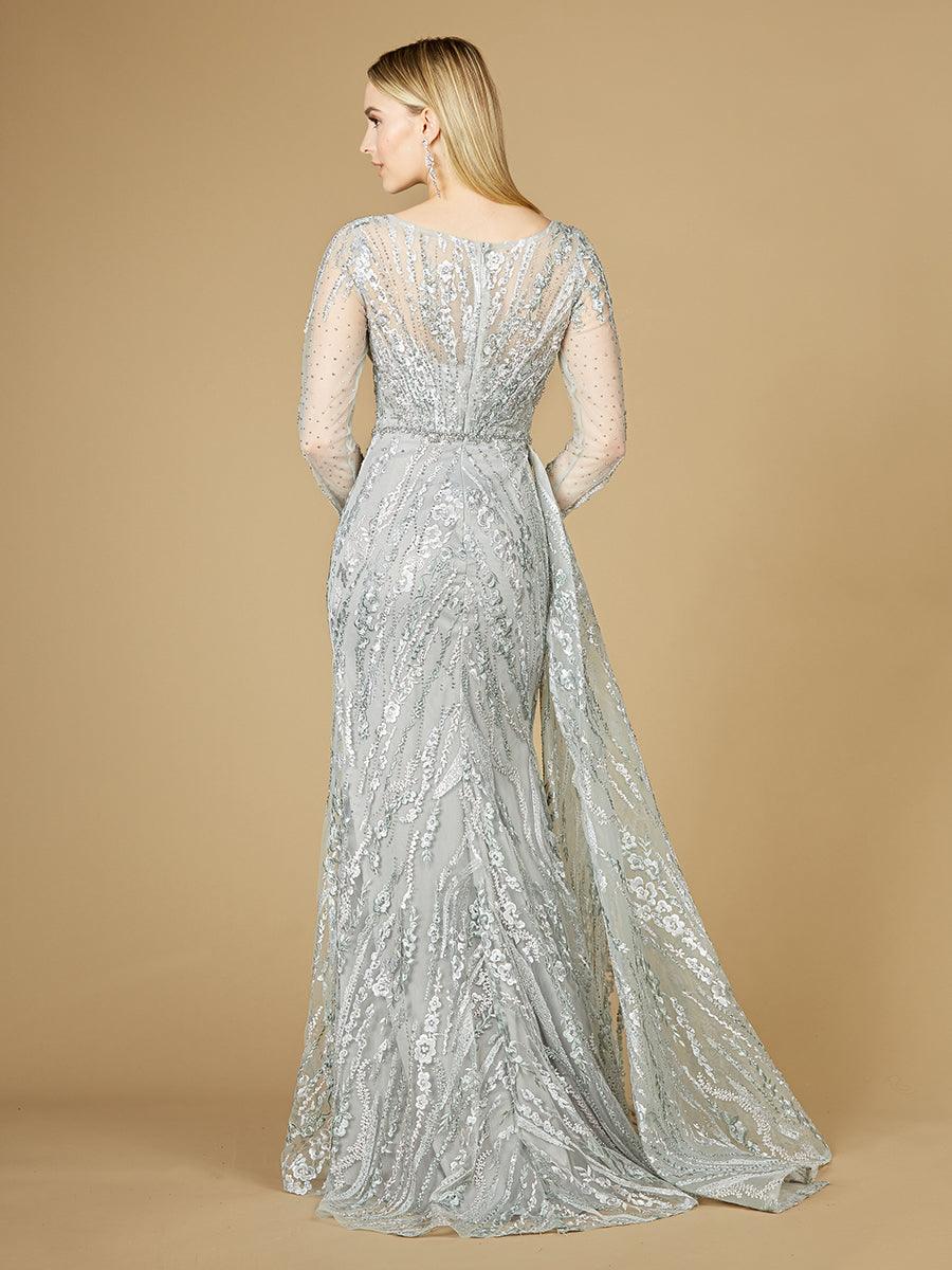 Stone Multi Lara Dresses 29230 Long Overlay Formal Dress for $599.99 ...