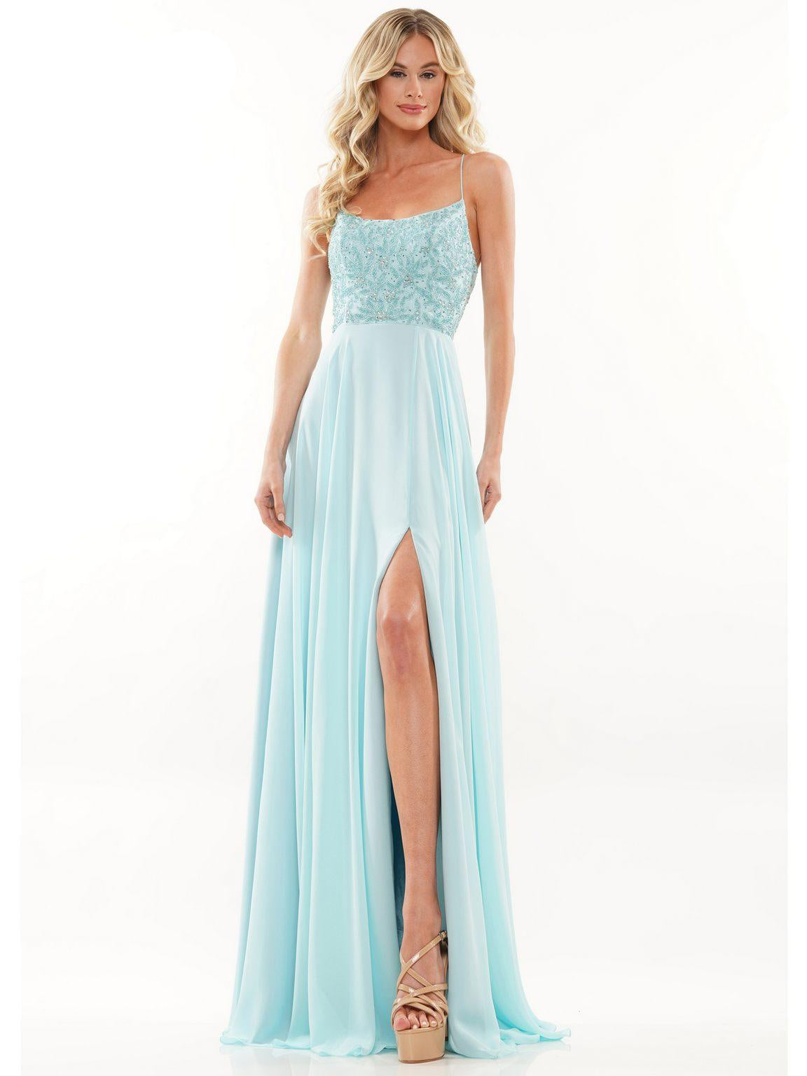 Coral Pink Colors 2933 Long Formal Chiffon Prom Dress for $437.99 – The ...