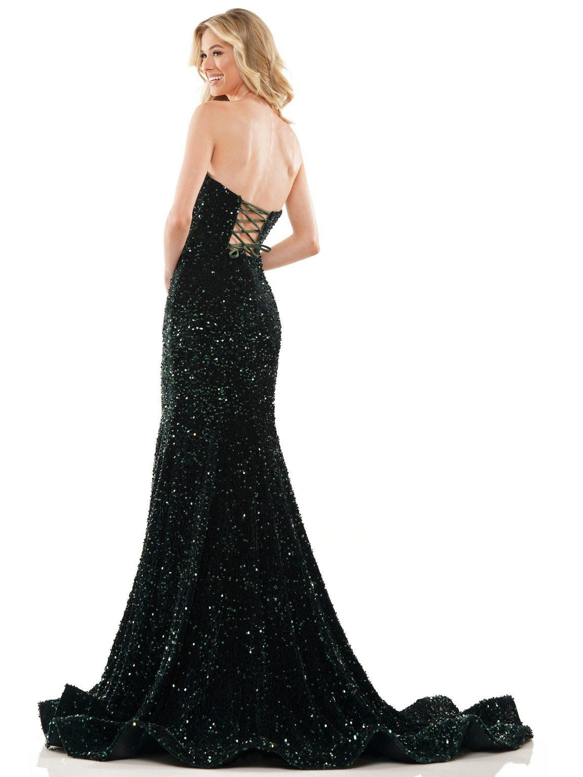 Deep Green Colors 2959 Long Strapless Prom Dress for $393.99 – The ...