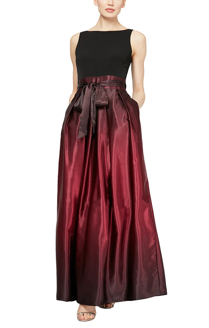 Black Silver SL Fashions 419435M Long Formal Ombre Skirt Prom Dress for ...
