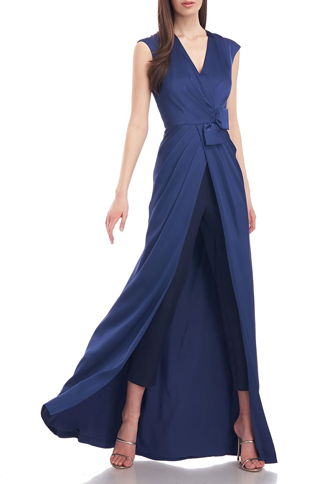 MIDNIGHT Kay Unger 5545927 Long Sleeveless Formal Jumpsuit for $189.99 ...