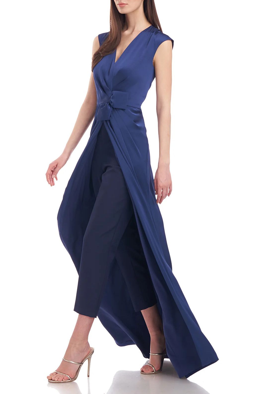 MIDNIGHT Kay Unger 5545927 Long Sleeveless Formal Jumpsuit for $189.99 ...