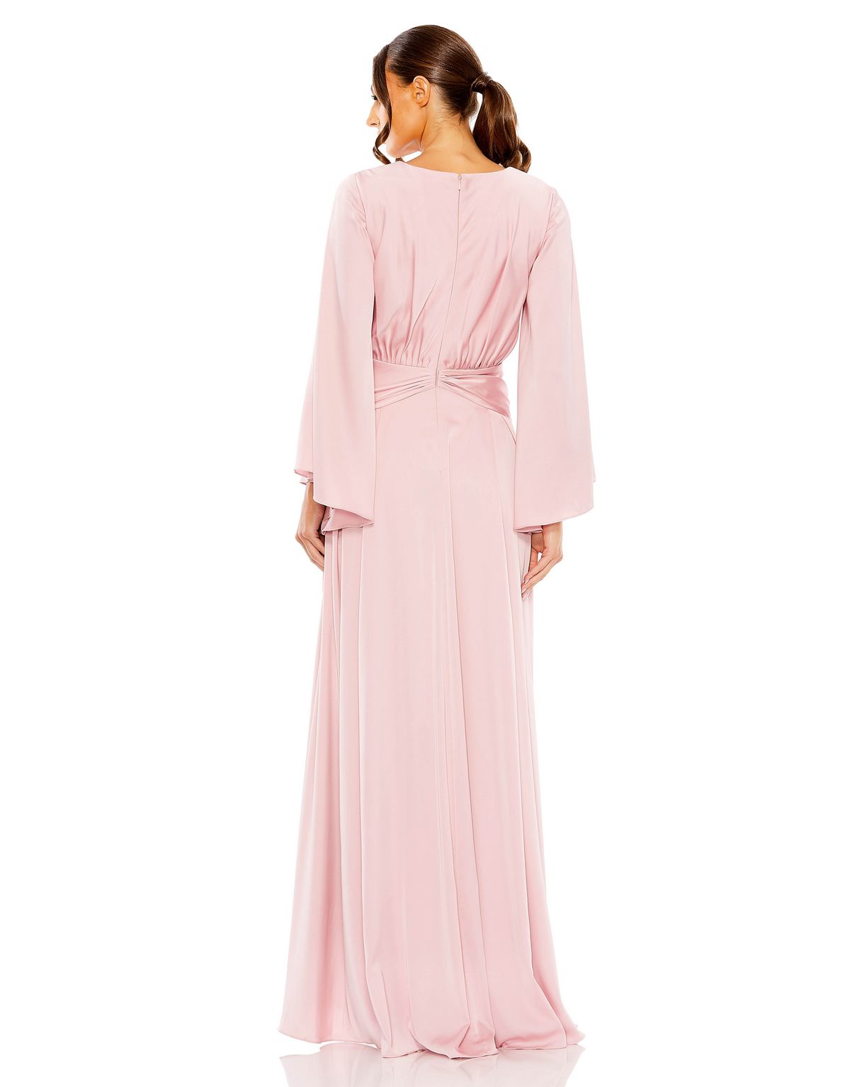 Dusty Rose Mac Duggal 55993 Formal Long Sleeve Evening Dress for $398.0 ...