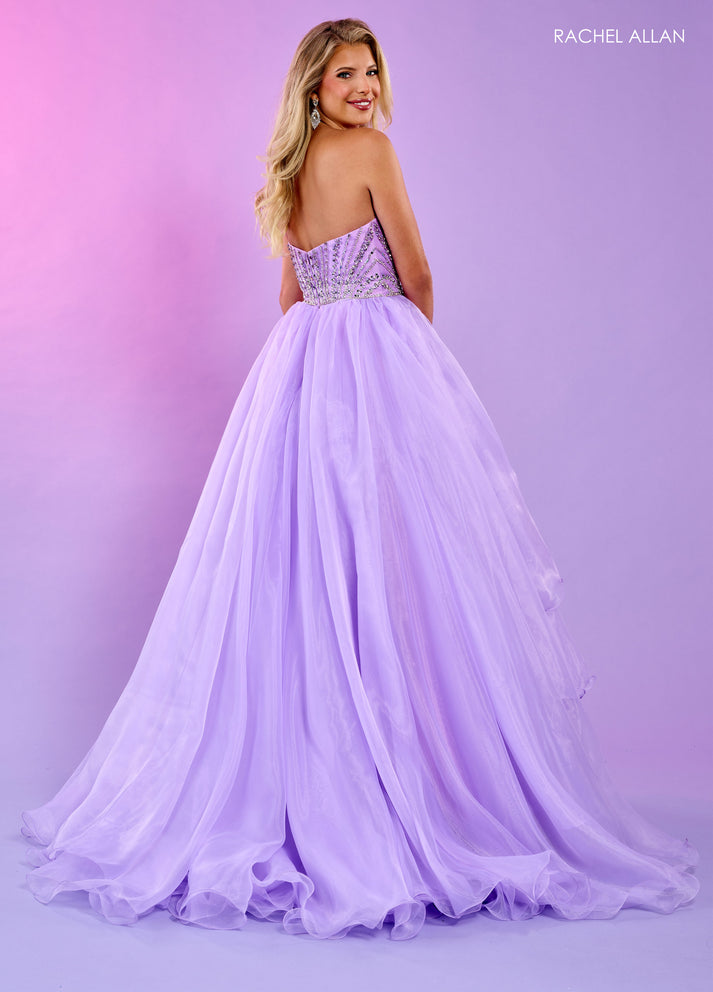 Pink Rachel Allan 70570 Long Formal Layered Prom Dress for $898.0 – The ...