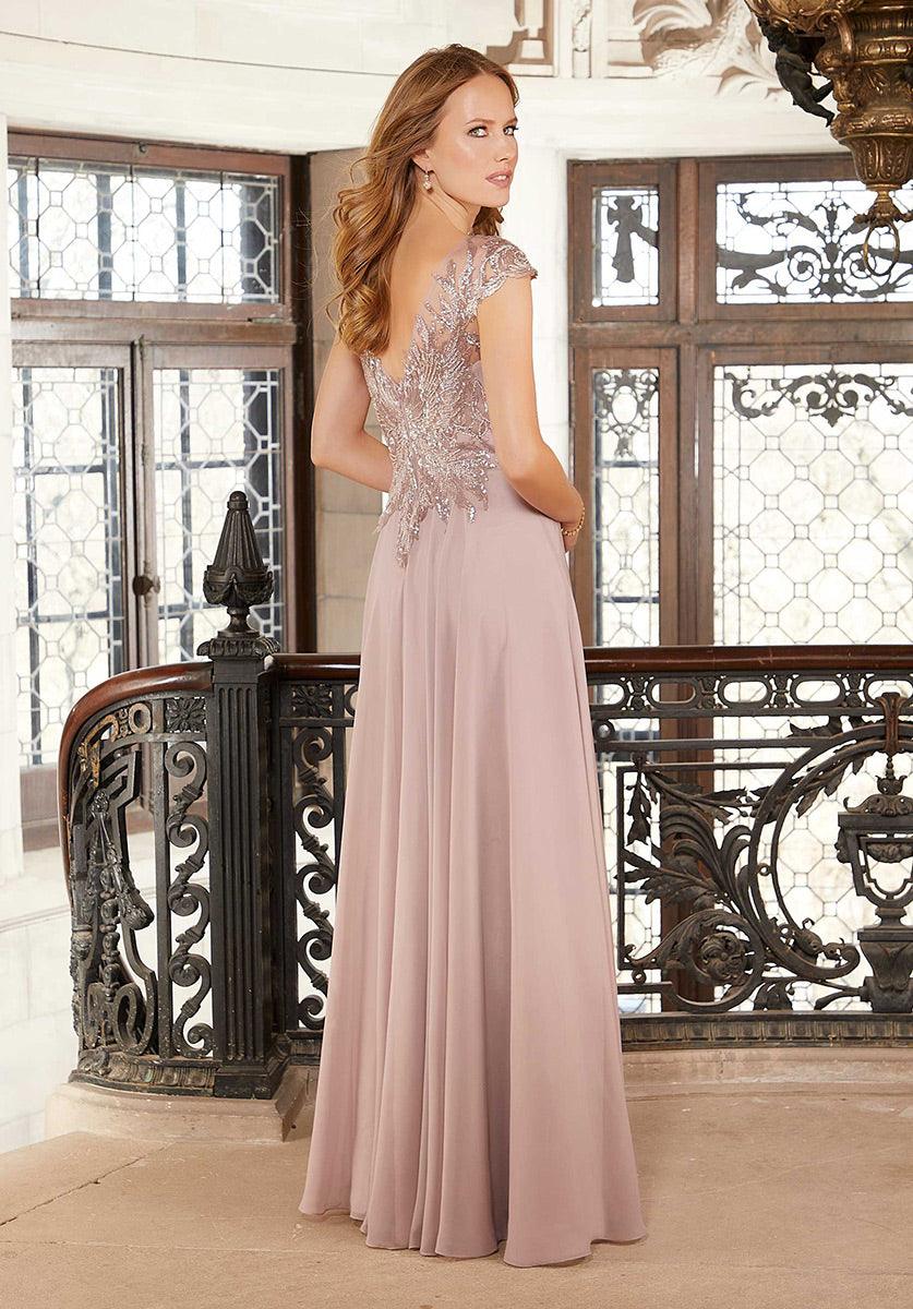 Slate MGNY Madeline Gardner New York 72605 Long Formal Dress for $499.0 – The Dress Outlet