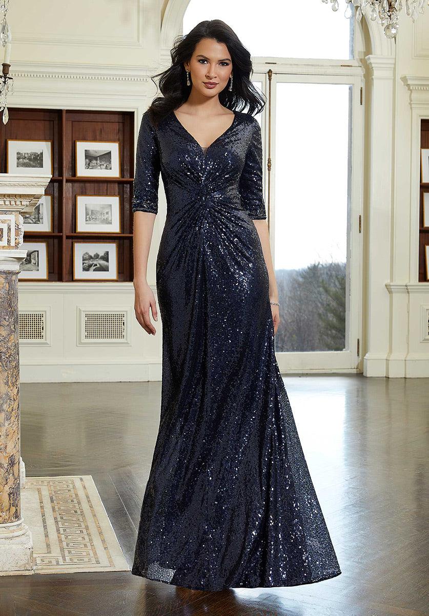 Black MGNY Madeline Gardner New York 72624 Long Formal Dress for $549.0 – The Dress Outlet
