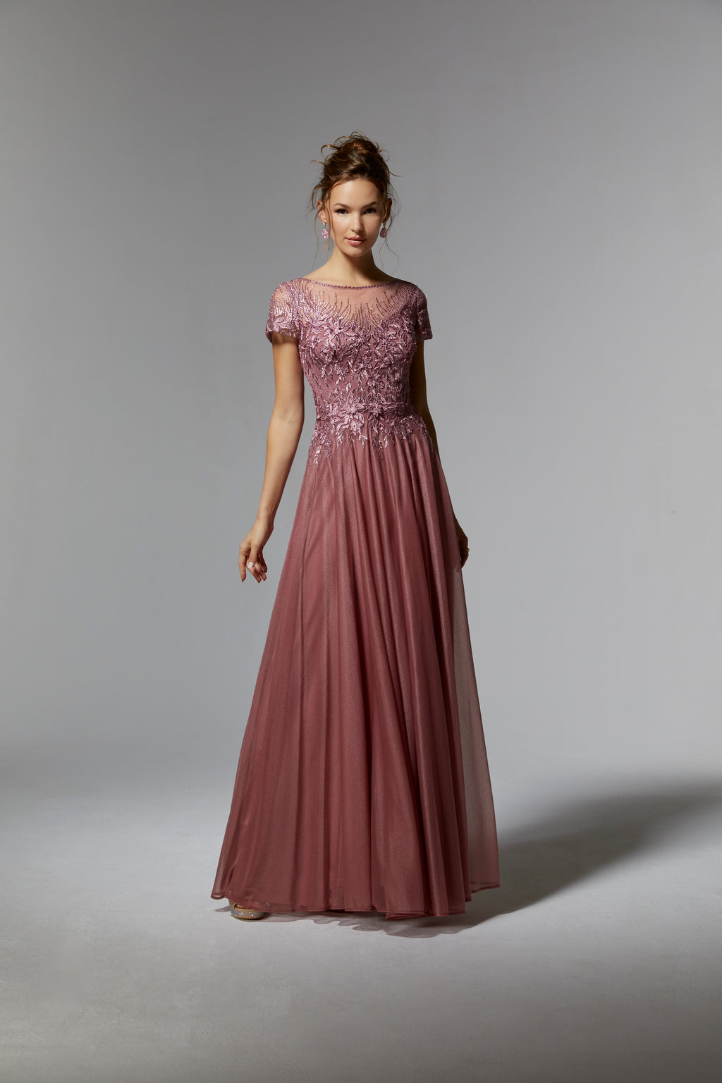 Graphite MGNY Madeline Gardner New York 72905 Long Mother of the Bride ...