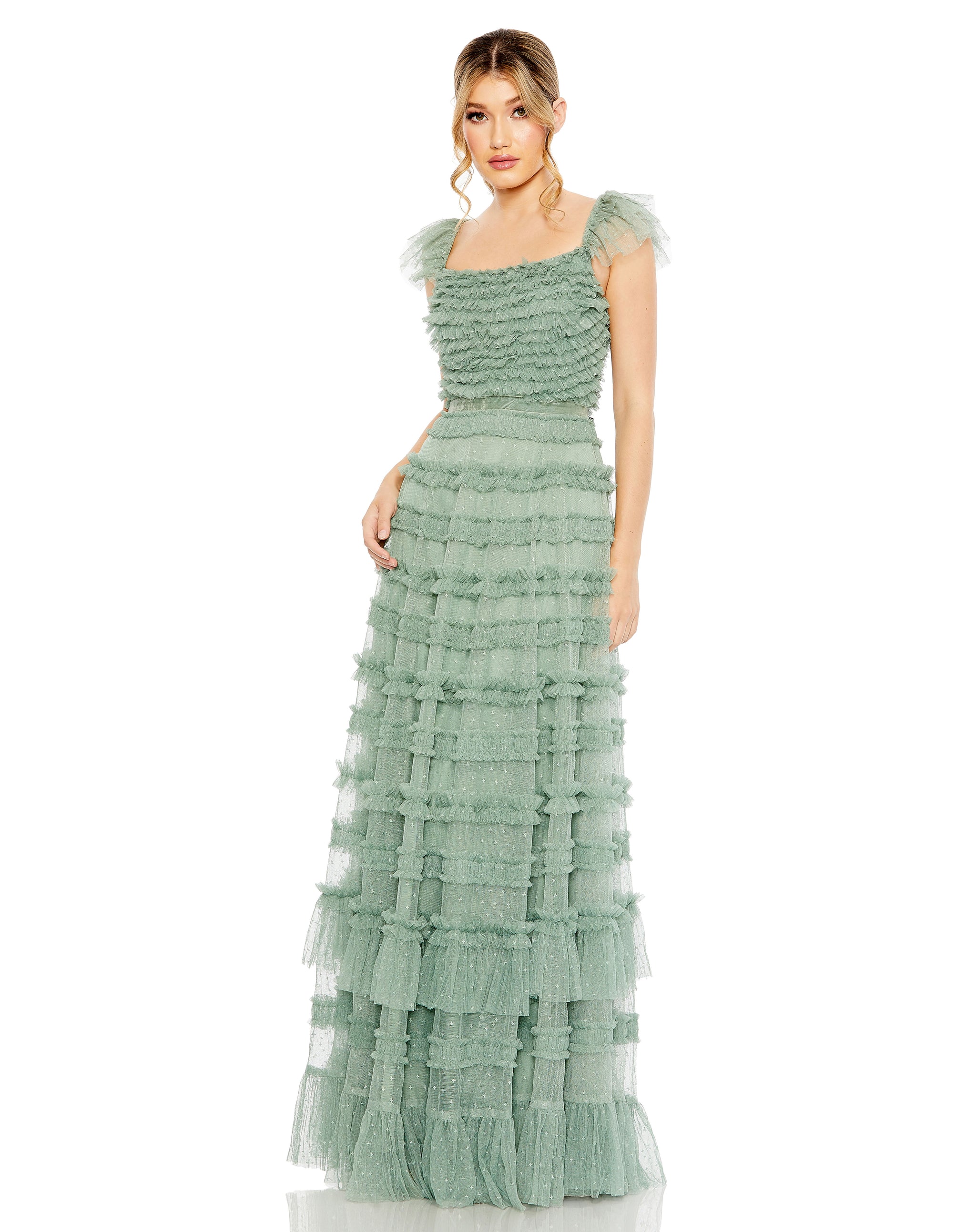 Formal Long A Line Evening Tiered Dress Tiered A Line Evening Mac Dugg