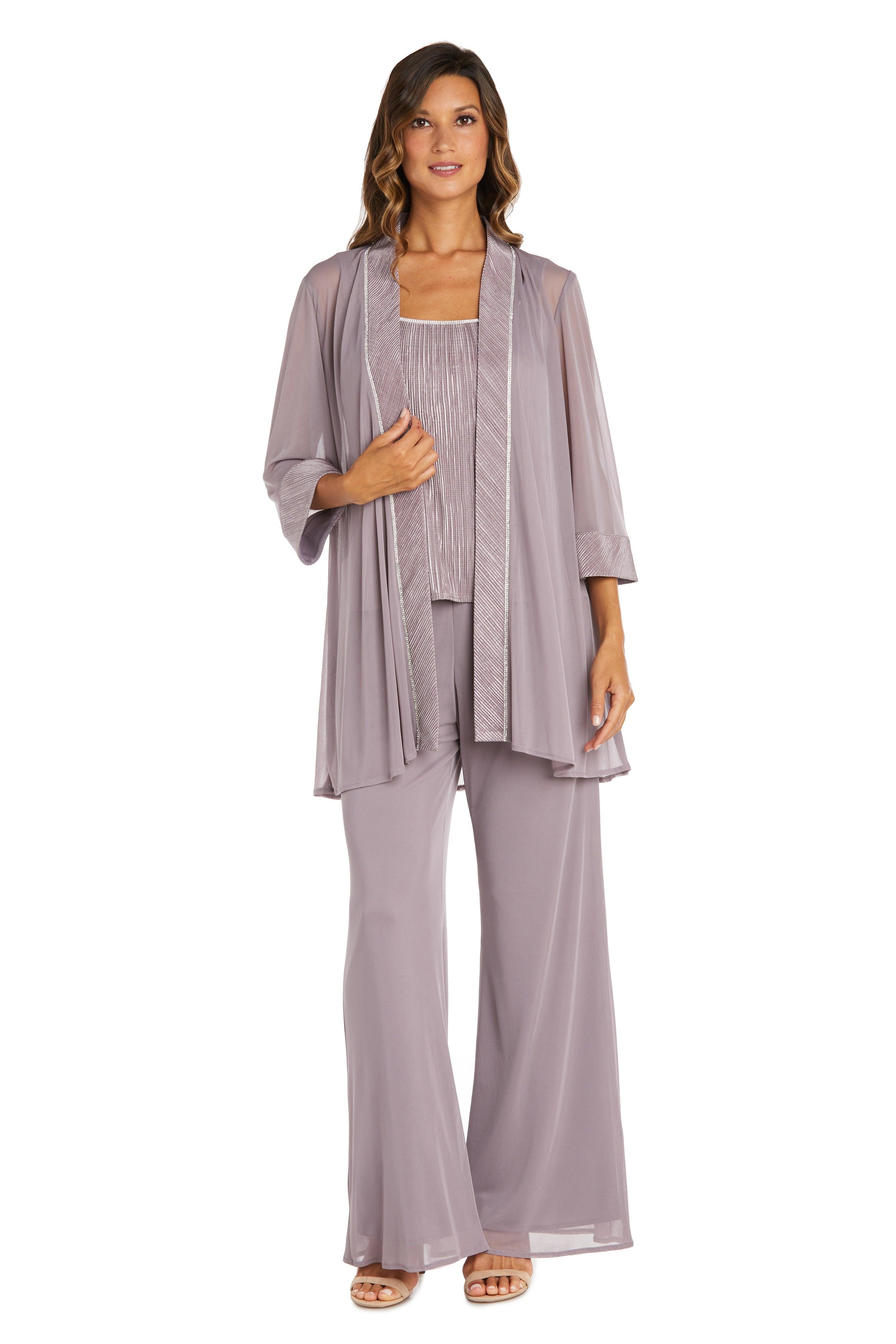 Mauve R&M Richards 9084P Long Petite Jacket Pant Suit - Formal Dresses ...