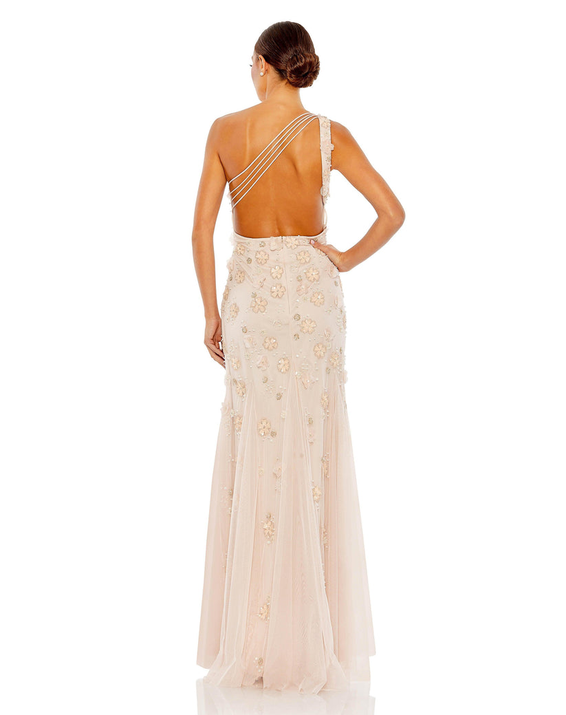 Blush Mac Duggal 9168 Prom One Shoulder Long Formal Dress for $598.0 ...
