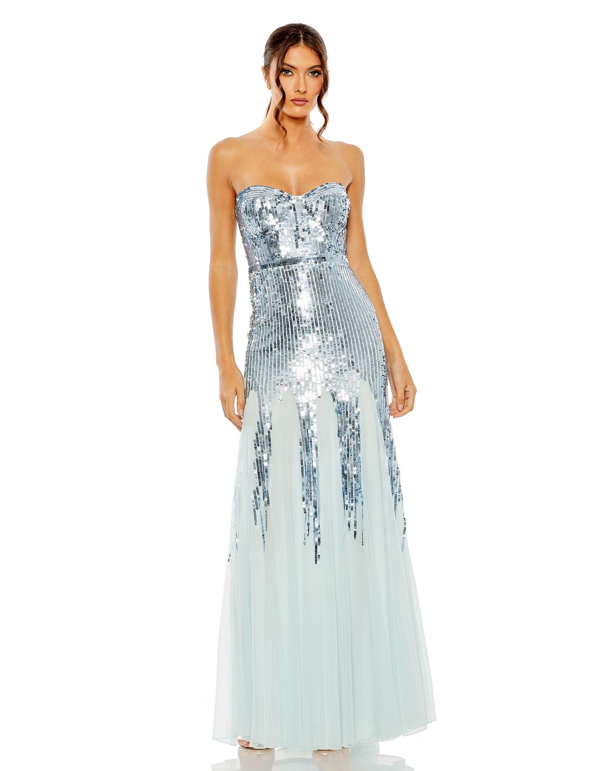 Ice Blue Mac Duggal 93959 Long Formal Sequin Gown for $498.0 – The ...