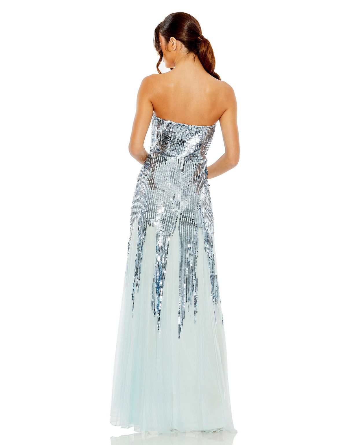Ice Blue Mac Duggal 93959 Long Formal Sequin Gown for $498.0 – The ...