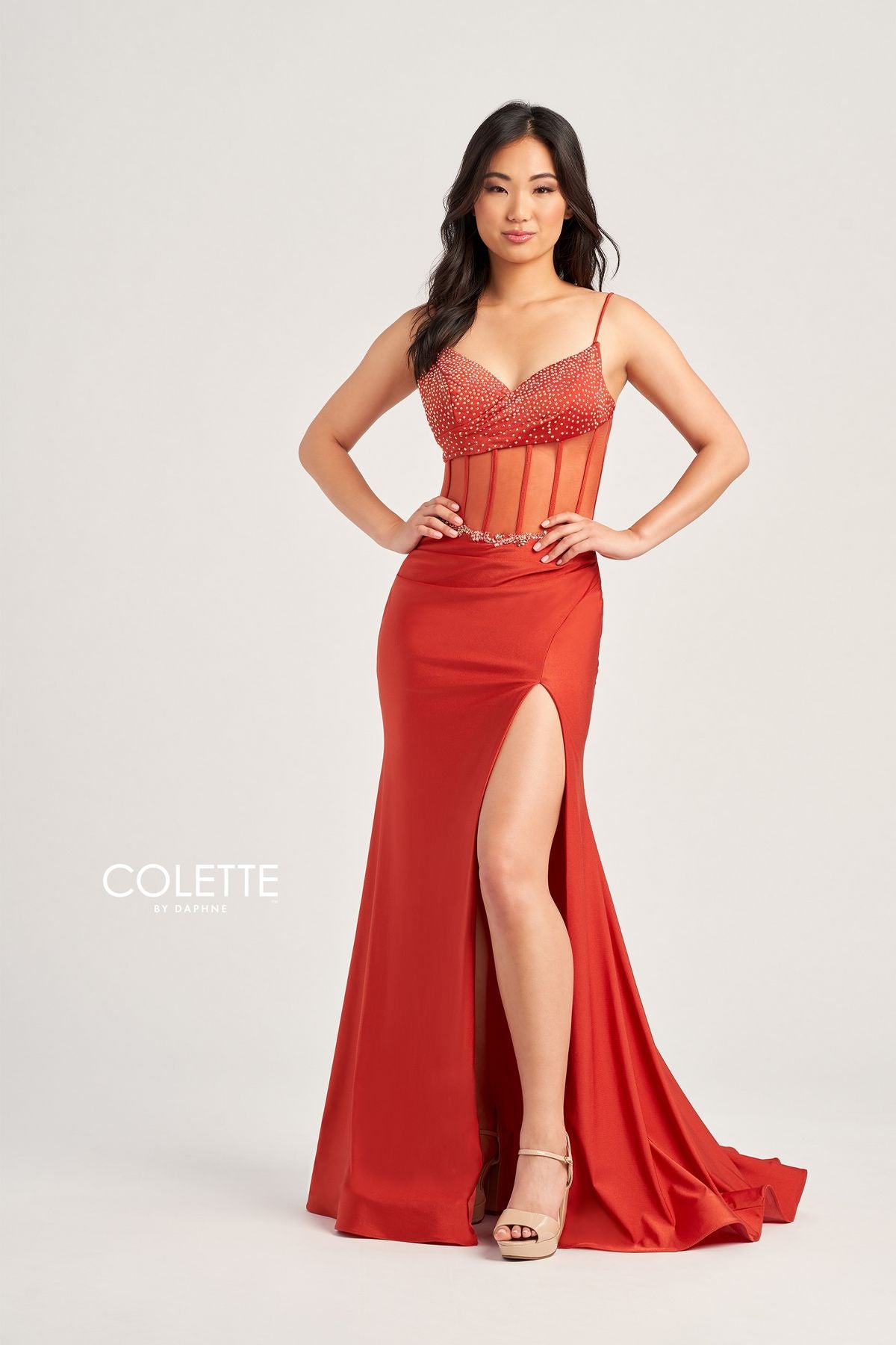 Gold Colette CL5104 Long Formal Fitted Prom Dress for $499.99 – The ...
