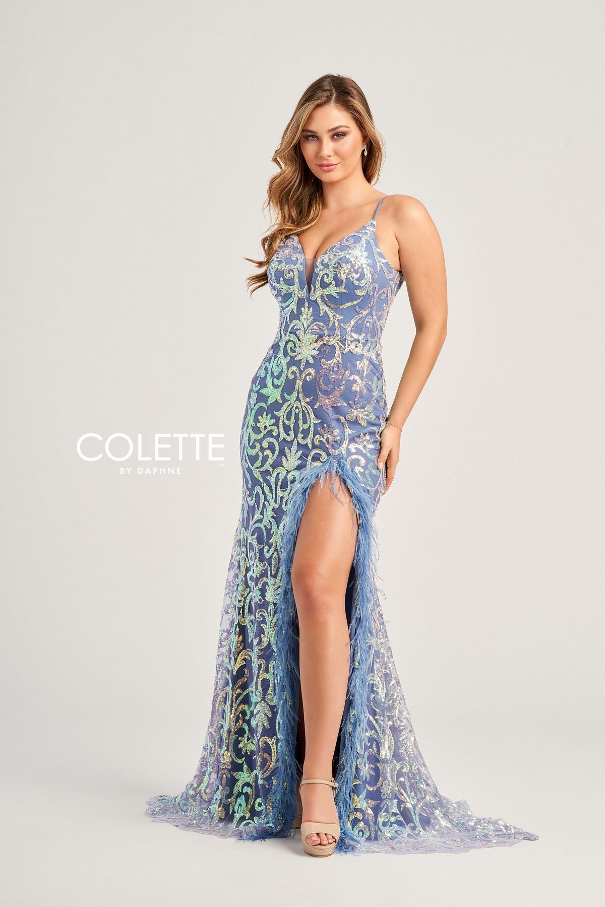Lilac Colette Cl5155 Long Formal Sequin Prom Mermaid Dress For 59999