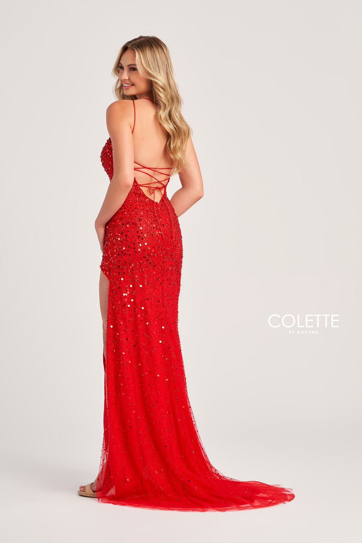 Navy Blue Colette CL5292 Beaded Prom Long Formal Dress for $599.99 ...