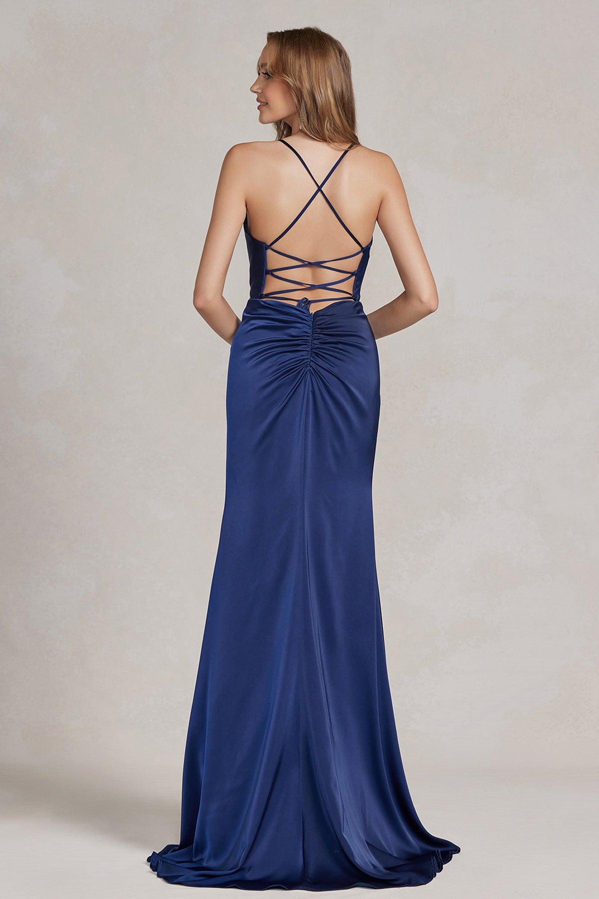 Brown Nox Anabel E1068 Long Formal Fitted Prom Dress - Prom Dresses & Gowns