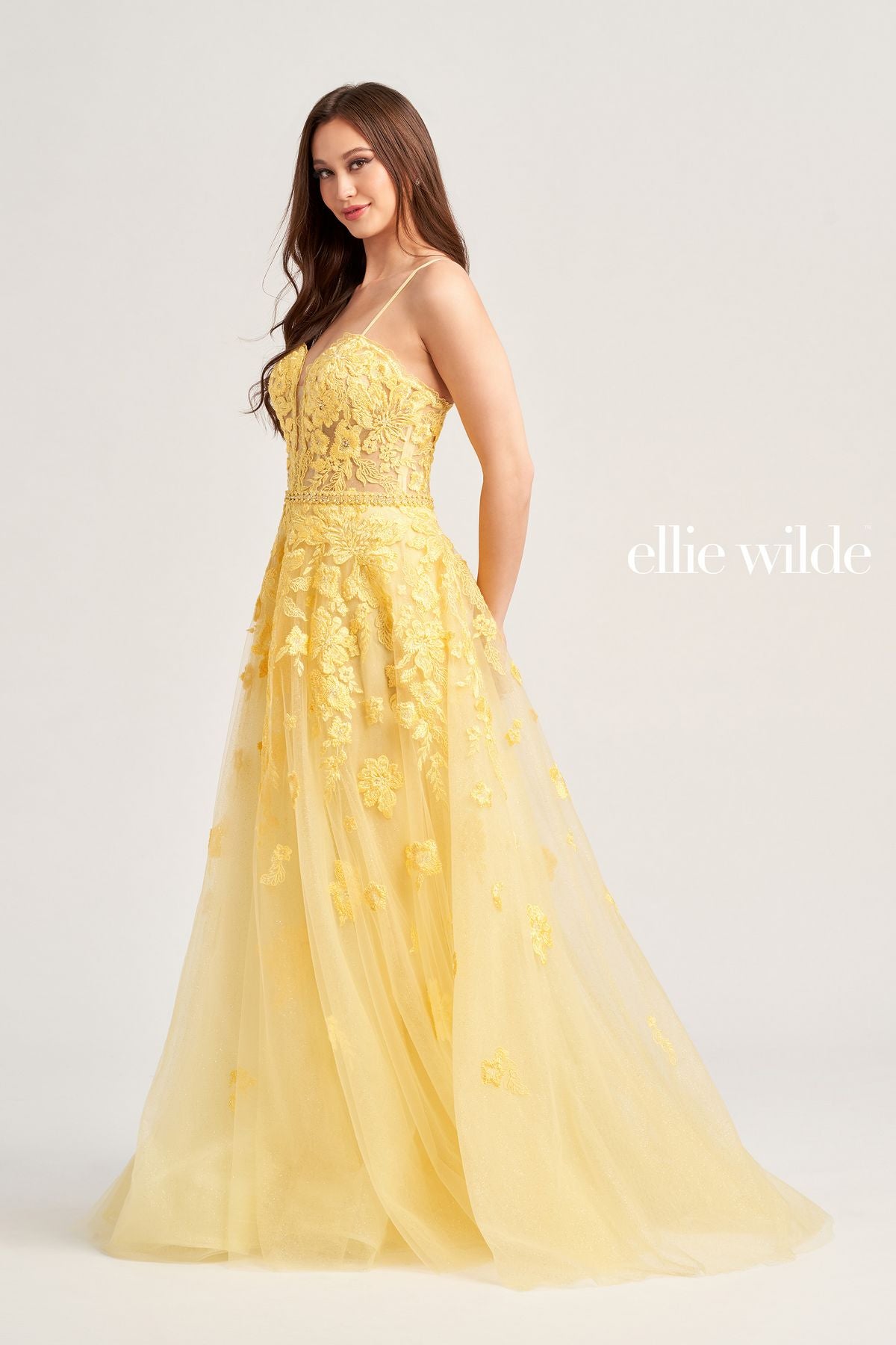 Bluebell Ellie Wilde Ew35016 Formal Glitter Prom Long Gown For 5650