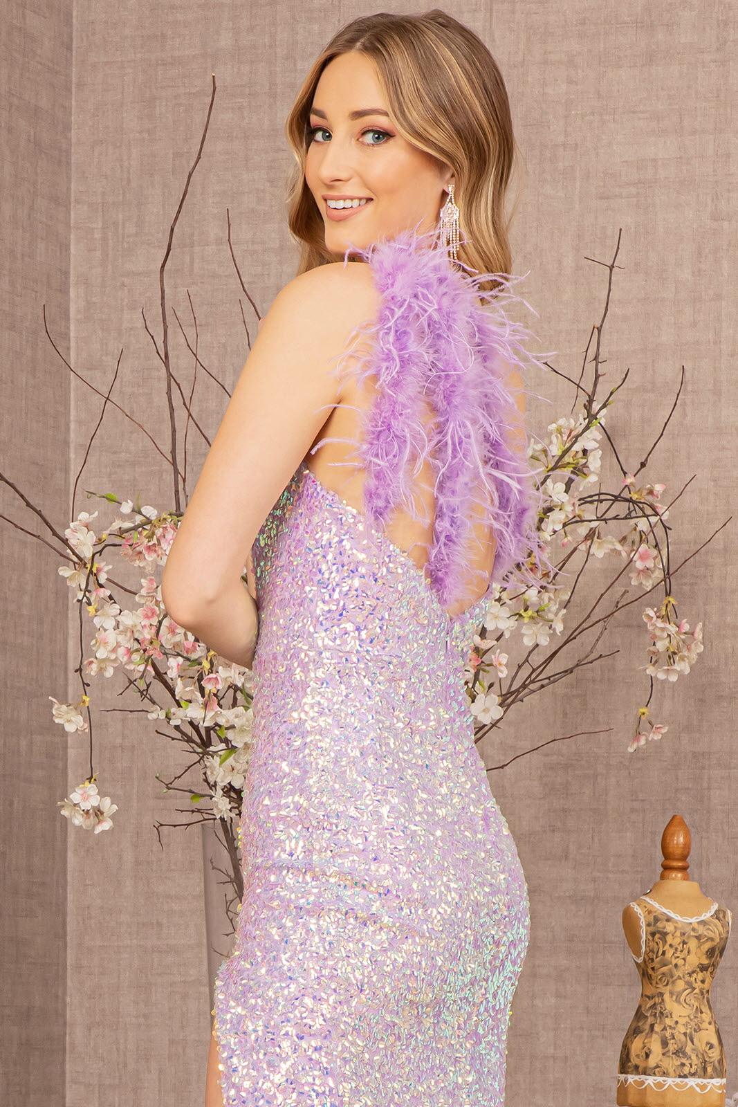 Lilac Prom One Shoulder Long Gown for $279.99 – The Dress Outlet