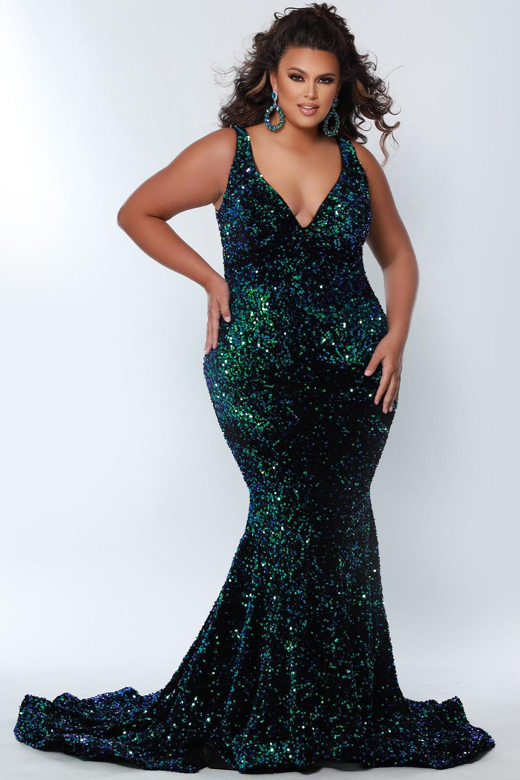Peacock Sydneys Closet JK2308 Prom Plus Size Long Formal Dress for $419 ...