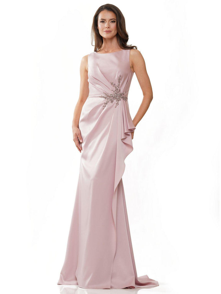 Taupe Marsoni MV1233 Long Sleeveless Formal Dress for $459.99 – The ...