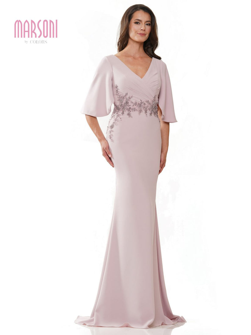 Dusty Rose Marsoni MV1248 Long Mother of the Bride Dress for $767.99 ...