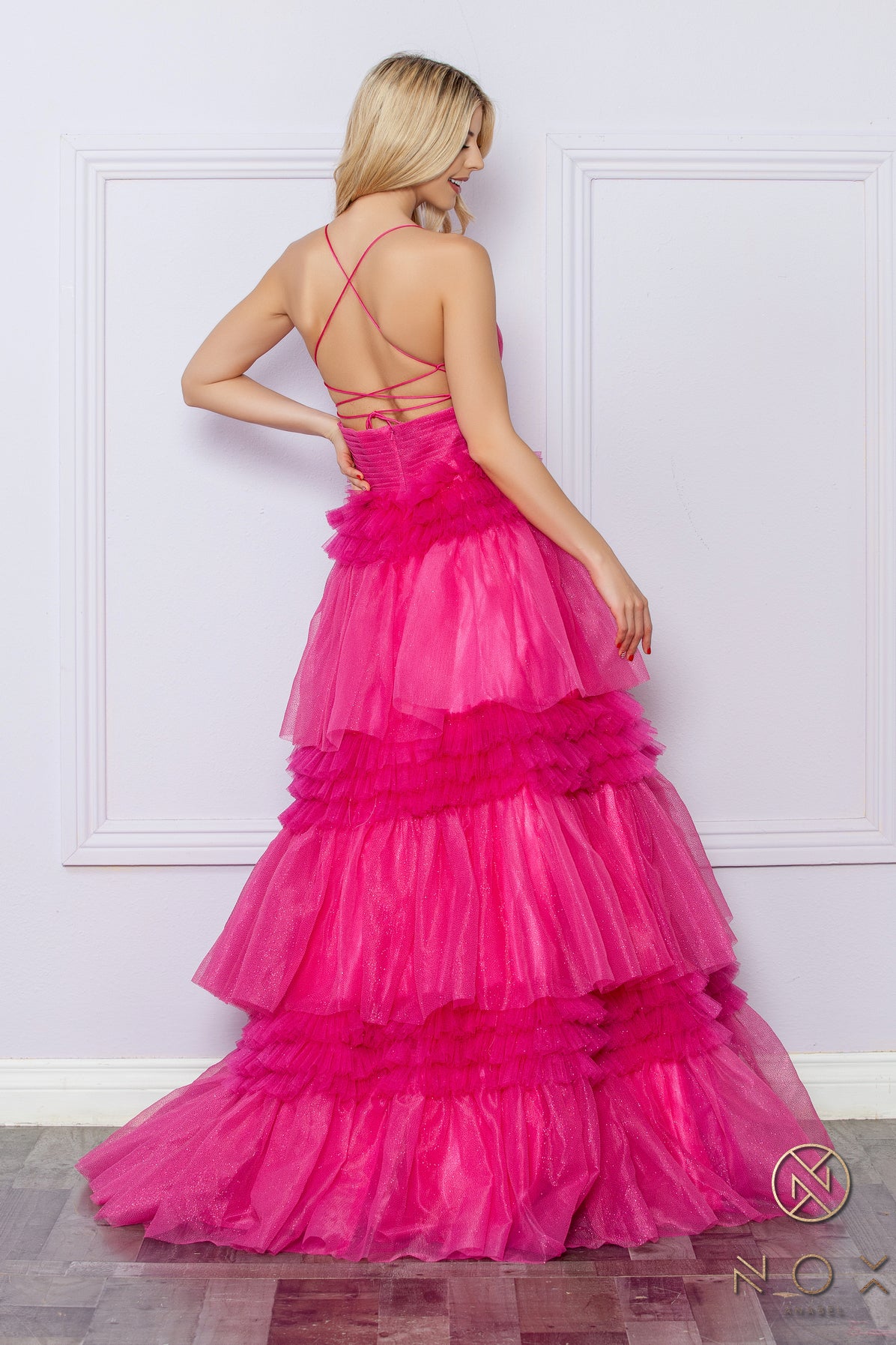 Fuchsia Nox Anabel R1316 Long Formal Prom Ballgown for $335.0 – The ...