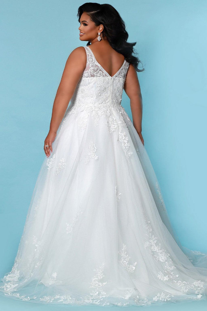 Ivory Sydneys Closet Sc5274 Long A Line Wedding Dress For 79799 The
