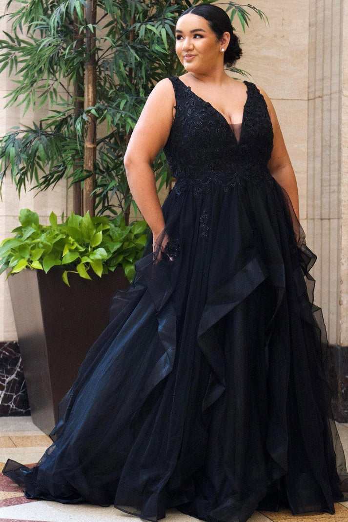 Ivory Sydneys Closet Sc5285 Bridal Long Sleeveless Wedding Dress For