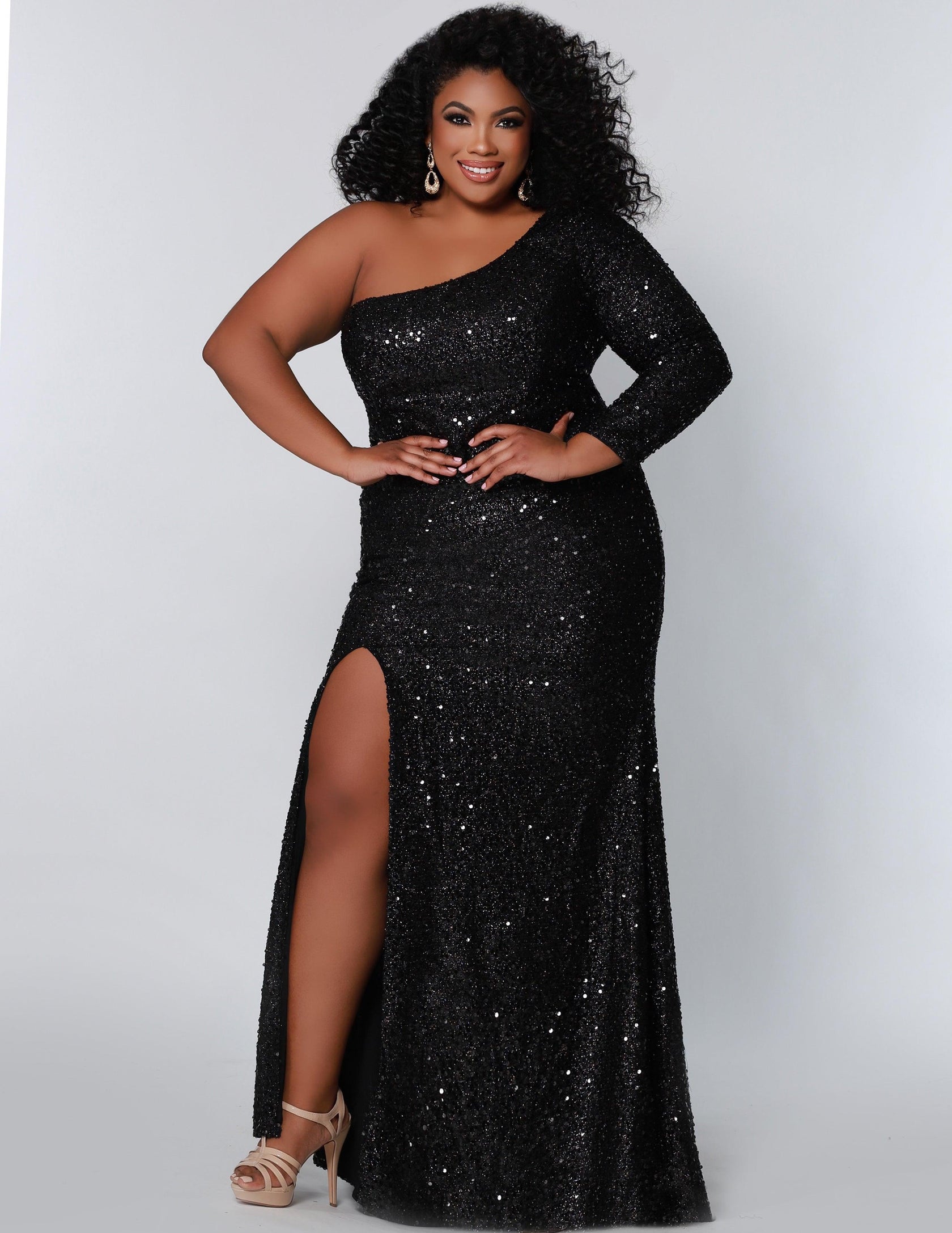 Sapphire Sydneys Closet Sc7319 Long Plus Size Formal Prom Dress For