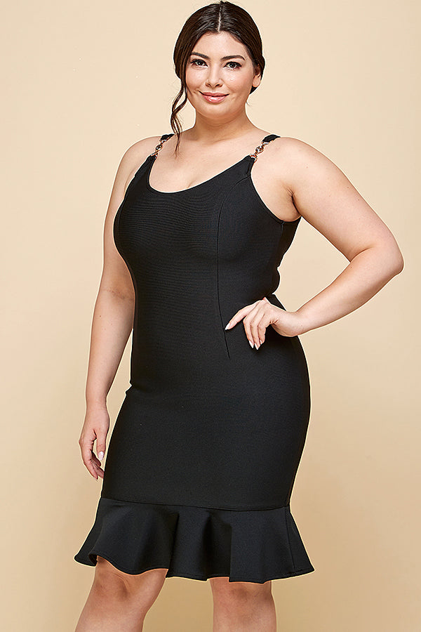 Red Short Plus Size Fitted Dress for $87.99 – The Dress Outlet