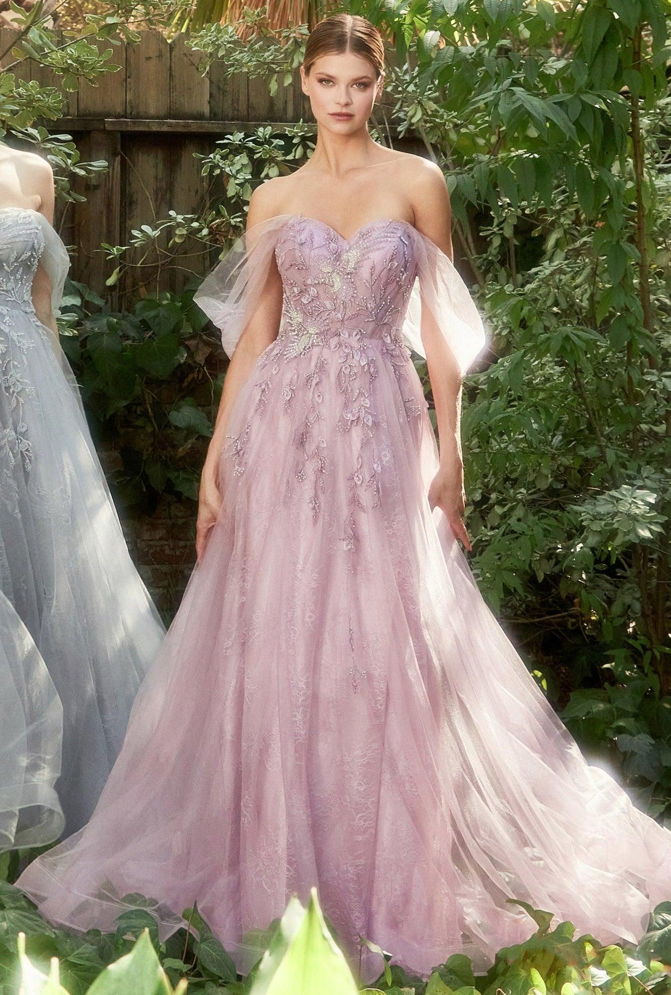 Andrea & Leo A1149 Off the Shoulder Tulle Prom Dress for $399.99 – The Dress Outlet