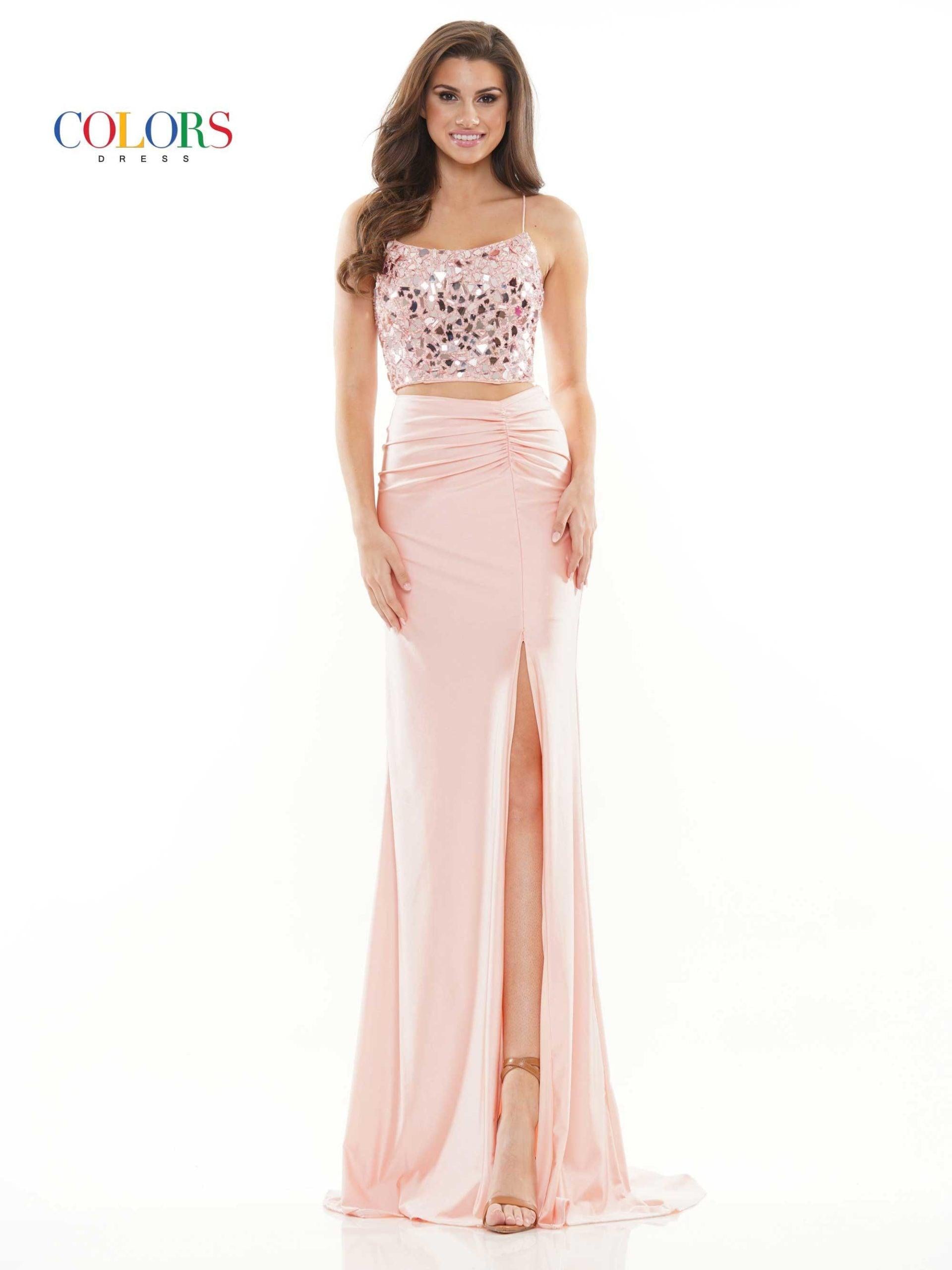 Ultra Violet Colors 2688 Colors Long Formal Two Piece Beaded Prom Dress ...