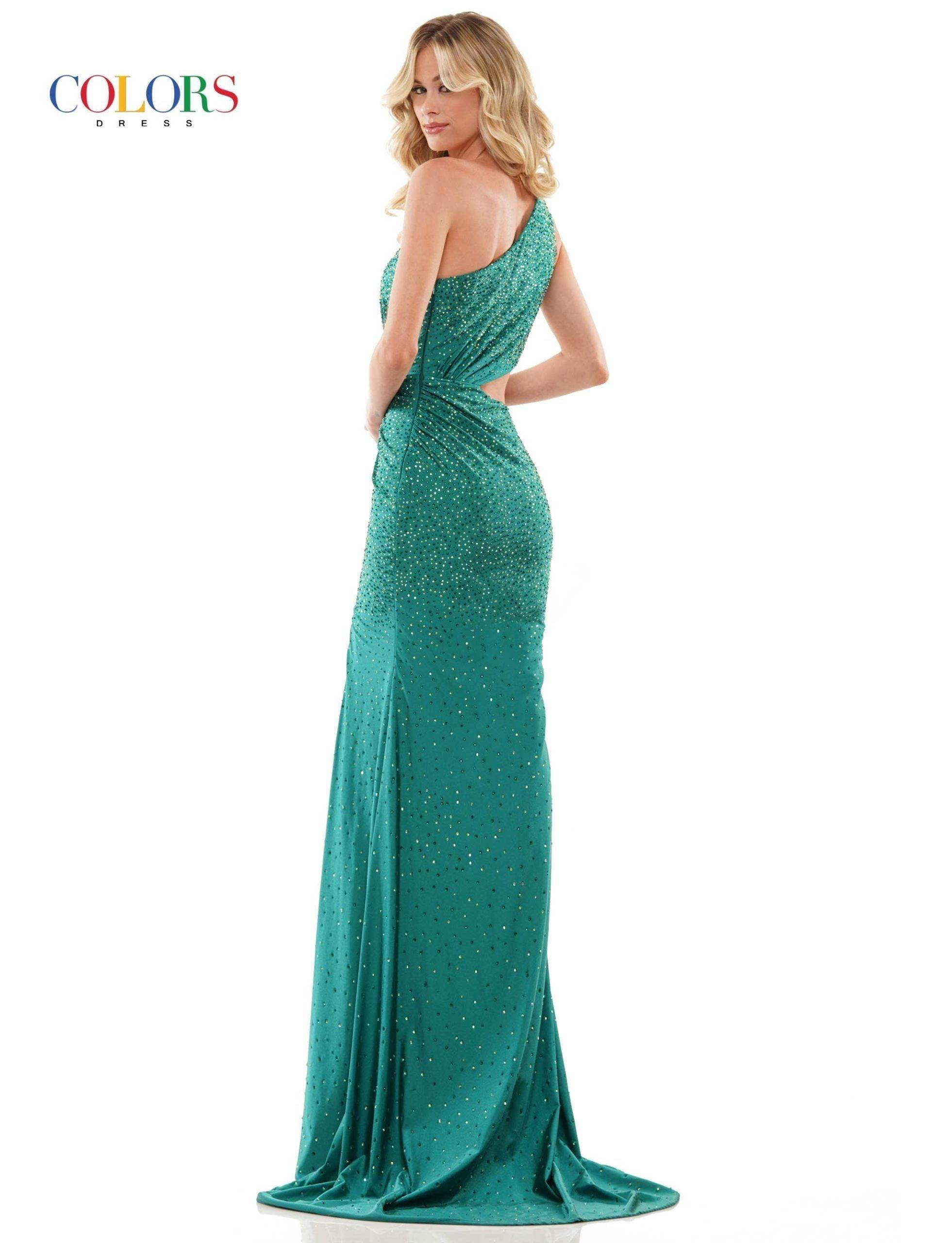 Emrald Colors 2868 Colors Long One Shoulder Evening Dress - Formal ...