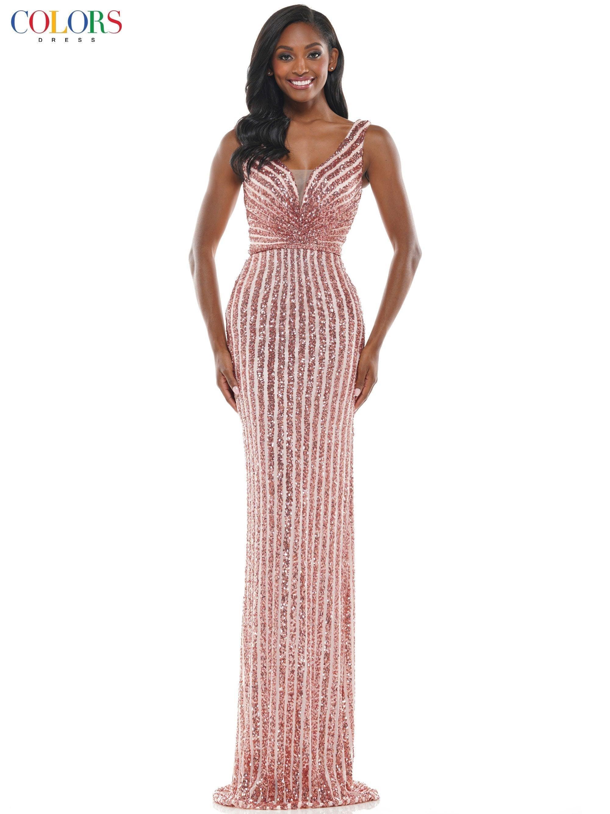 Deep Green Colors G1042 Colors Long Sleeveless Formal Fitted Prom Gown ...