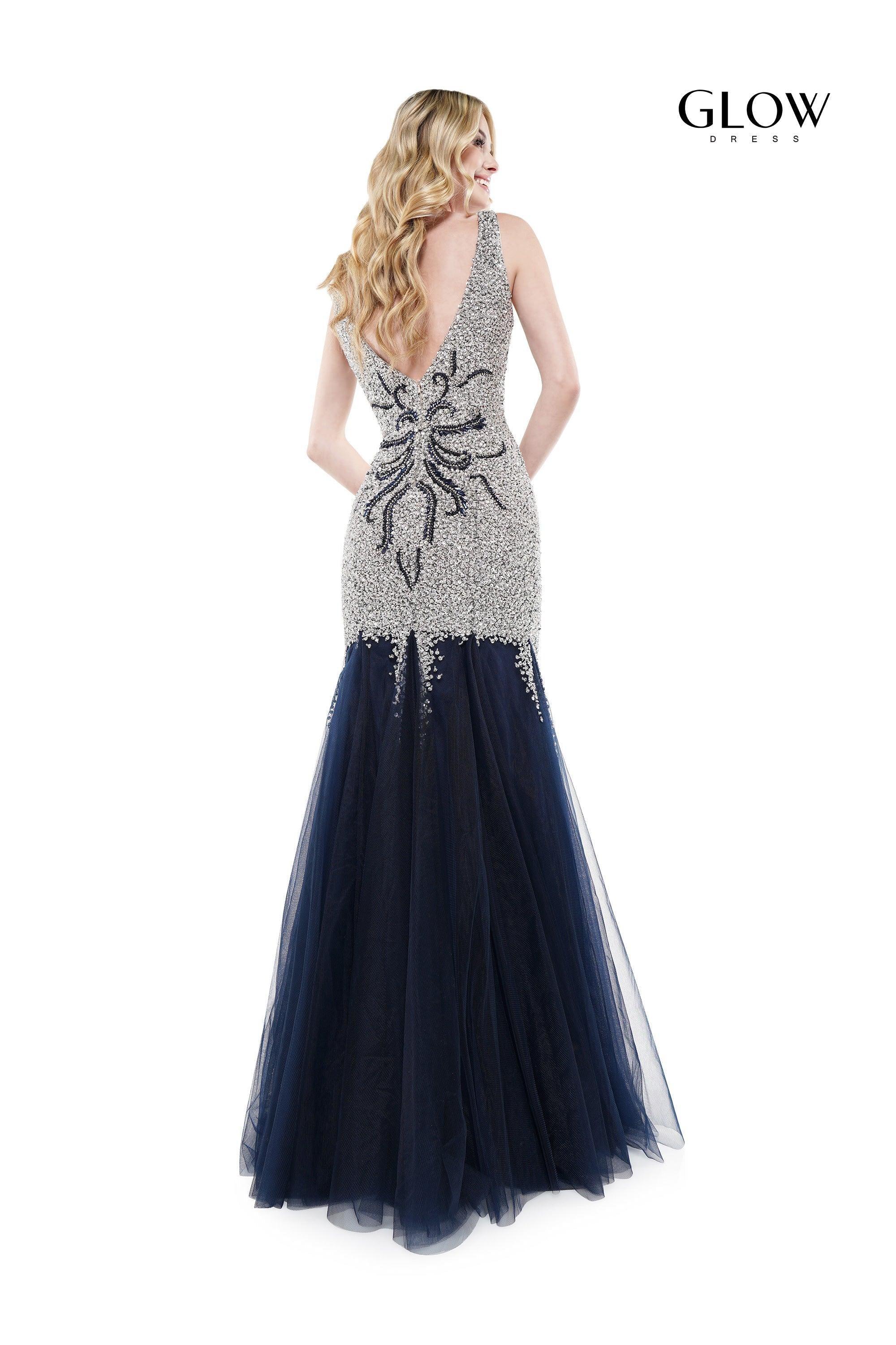 Aqua Colors G697 Colors Long Sleeveless Mermaid Prom Gown for $393.99 ...