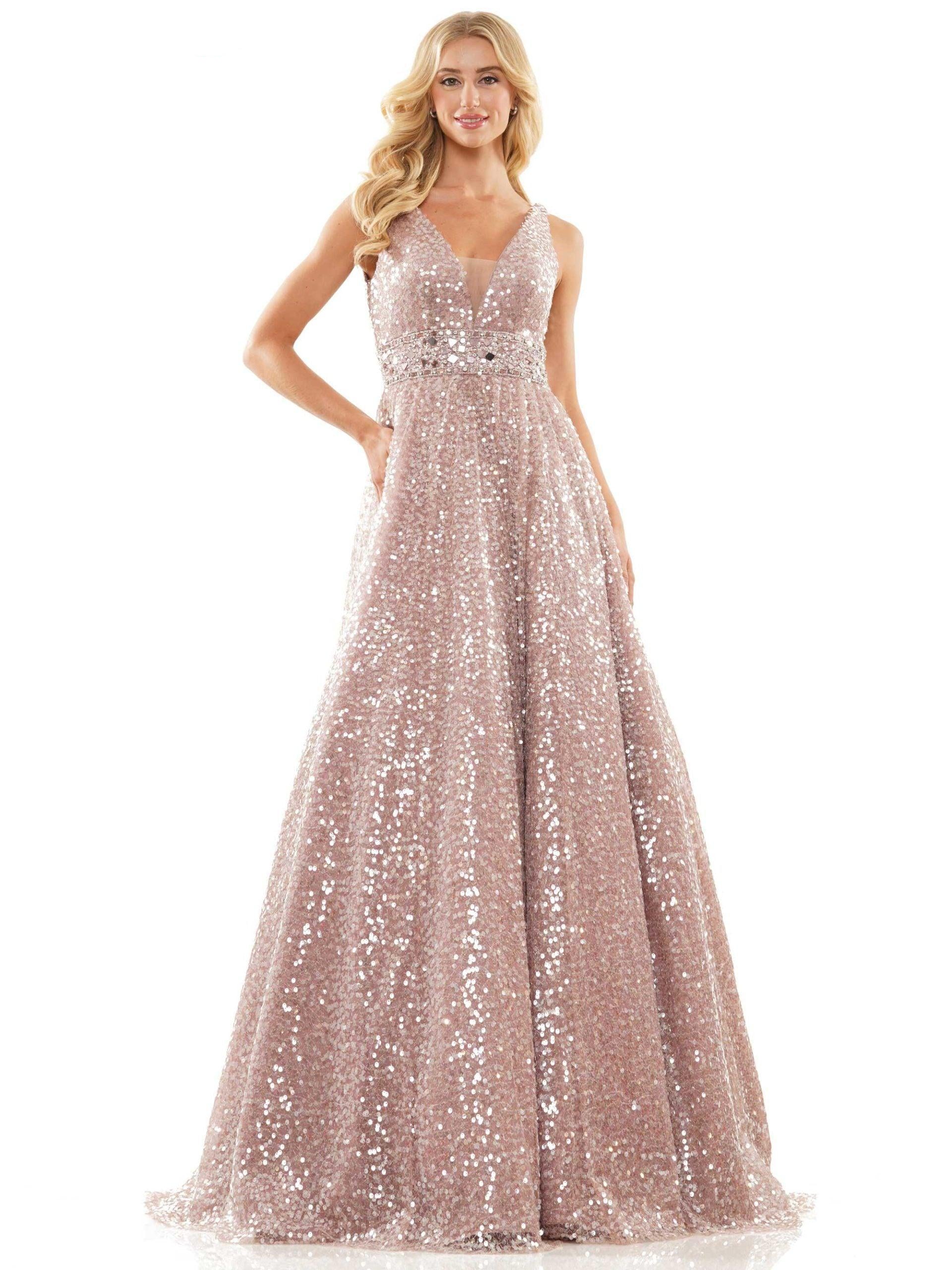 Blush Colors 2967 Colors Long Sleeveless Prom Dress - Prom Dresses & Gowns