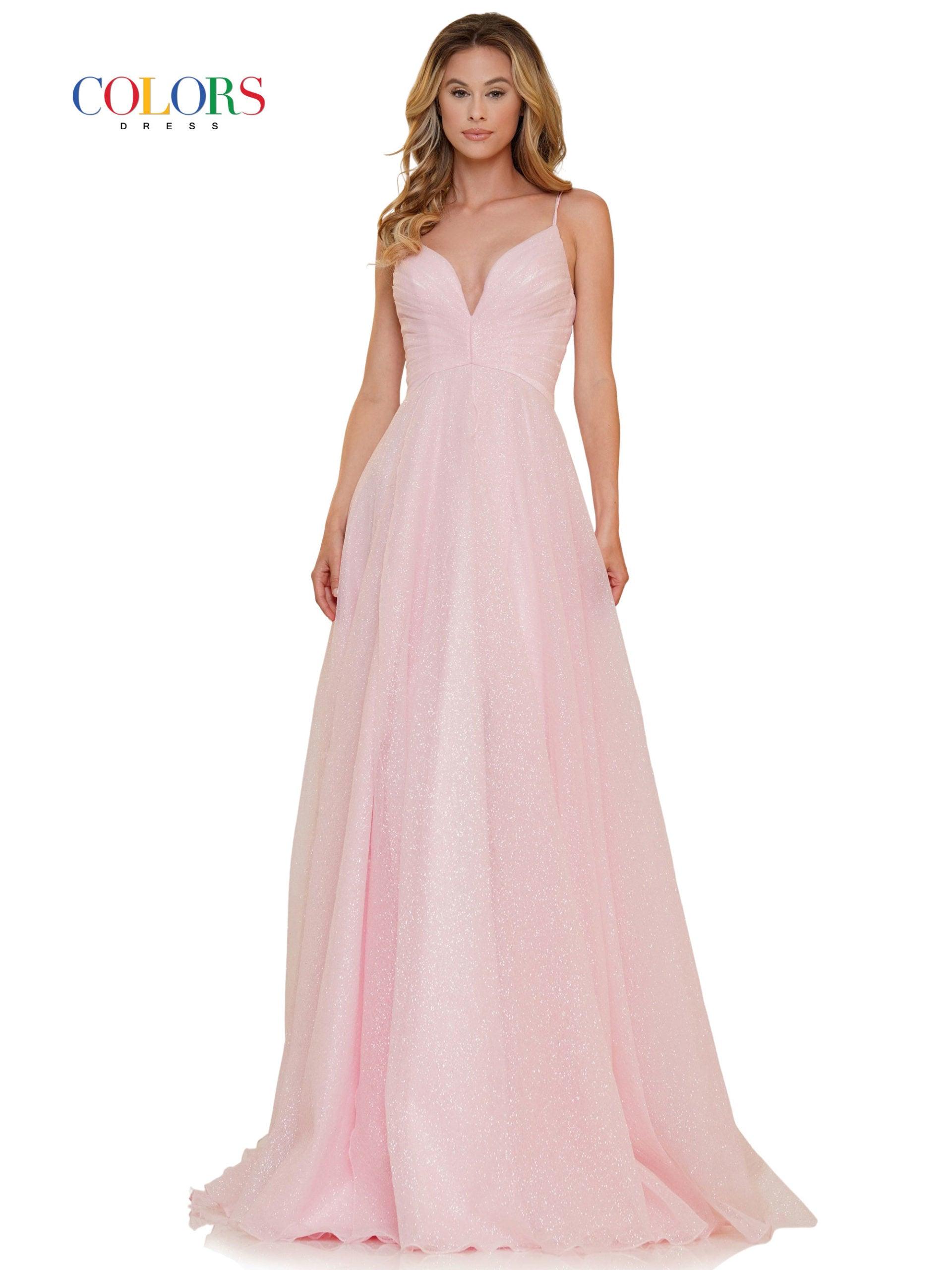 Light Pink Colors 2680 Colors Long Spaghetti Strap Prom Formal Dress ...