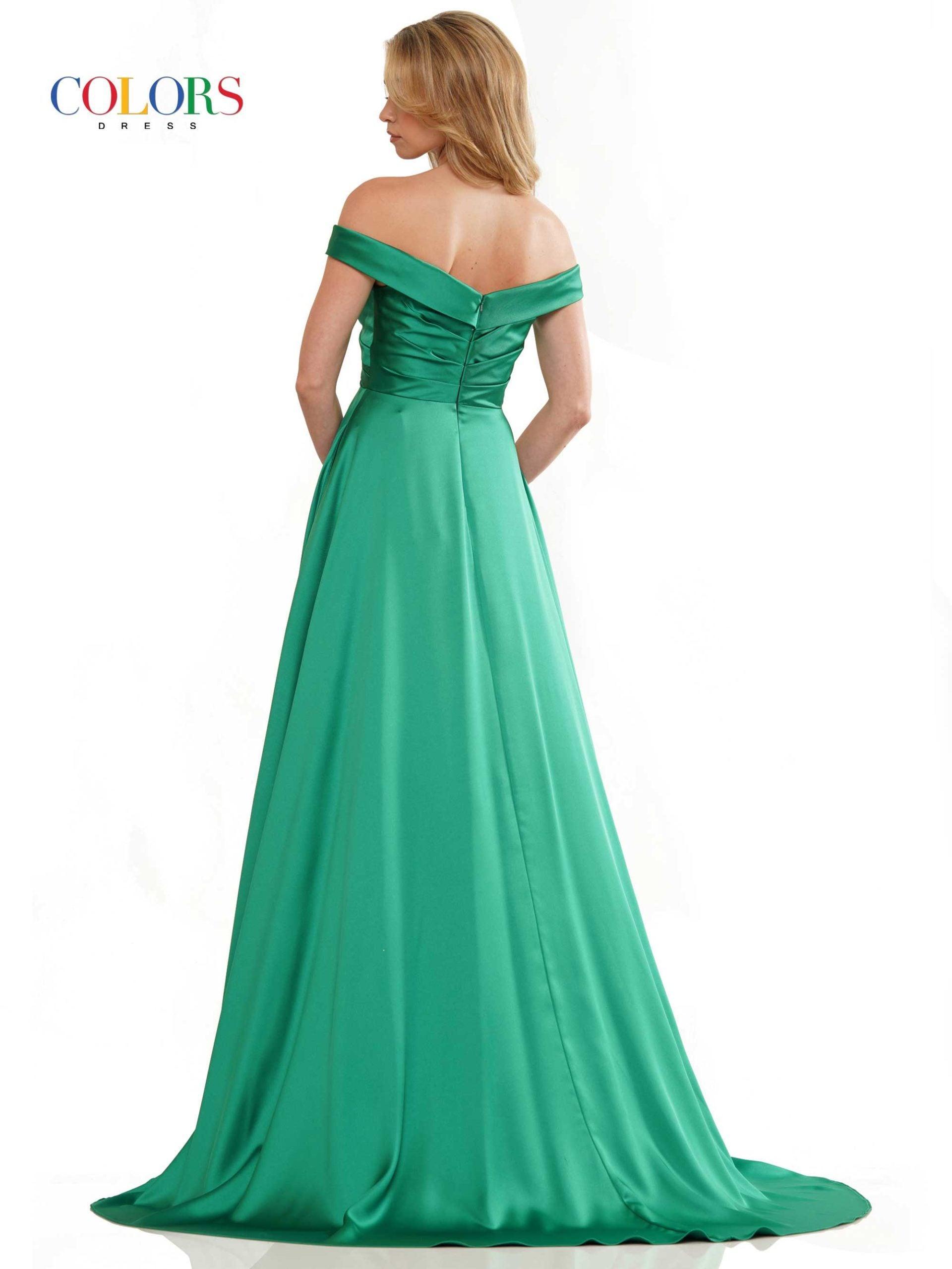 Light Blue Colors G1099 Colors Off Shoulder Long Prom Dress for $349.99 ...