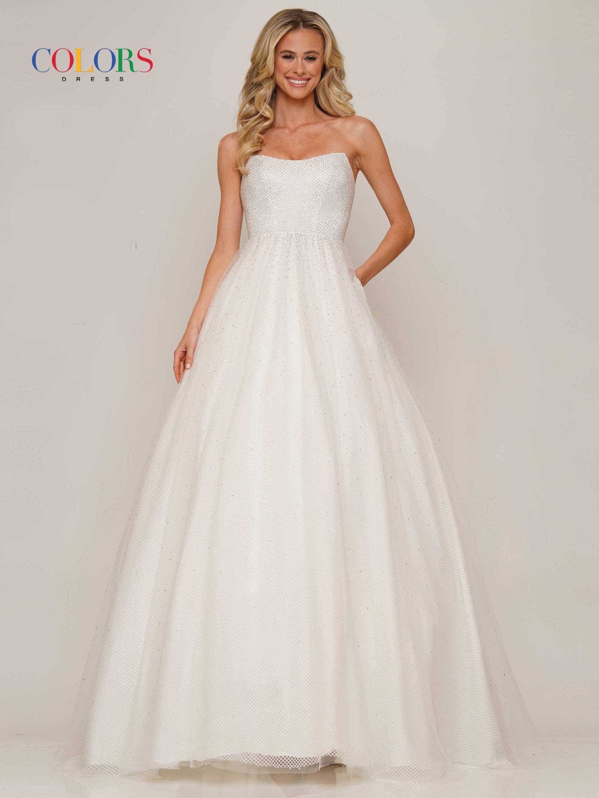 Hot Pink Colors 2939 Colors Prom Long Strapless Dress - Prom Dresses ...