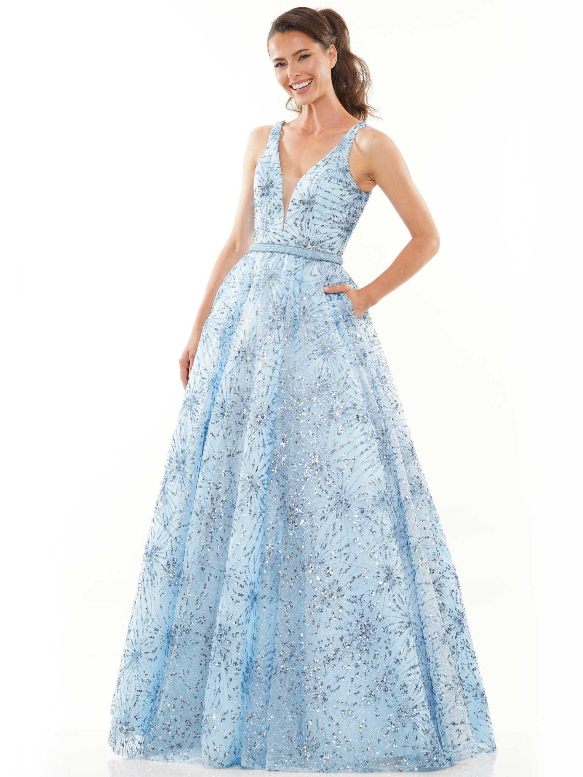 Silver Colors G942 Colors Sleeveless Long Evening Dress - Formal Dresses