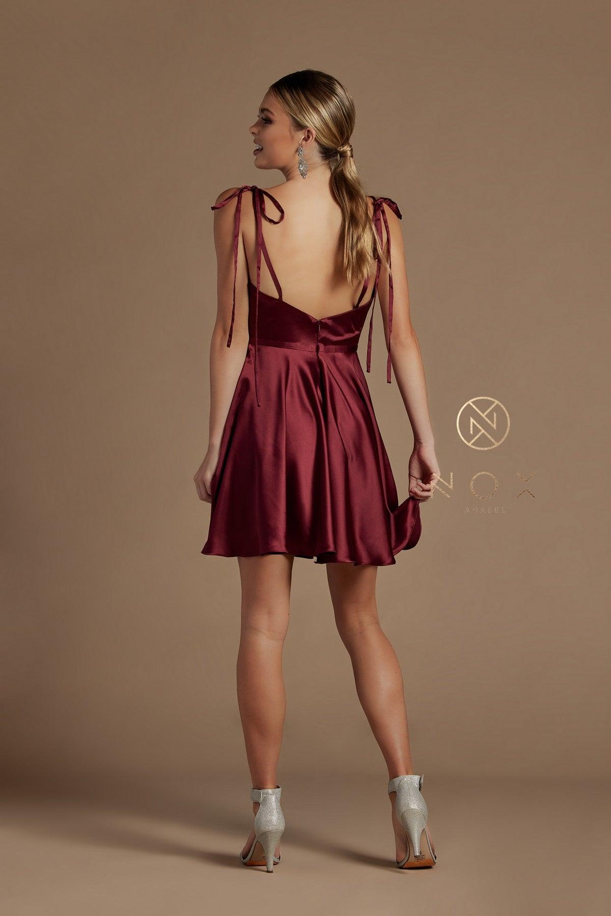 Black Homecoming Short Spaghetti Strap Cocktail Dress for $119.0 – The ...