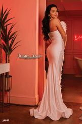 Rust Rose Jessica Angel One Shoulder Long Fitted Dress 841 for $494.99 ...