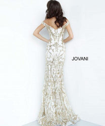 Black Jovani 63349 Long Formal Off Shoulder Prom Dress for $310.99 ...